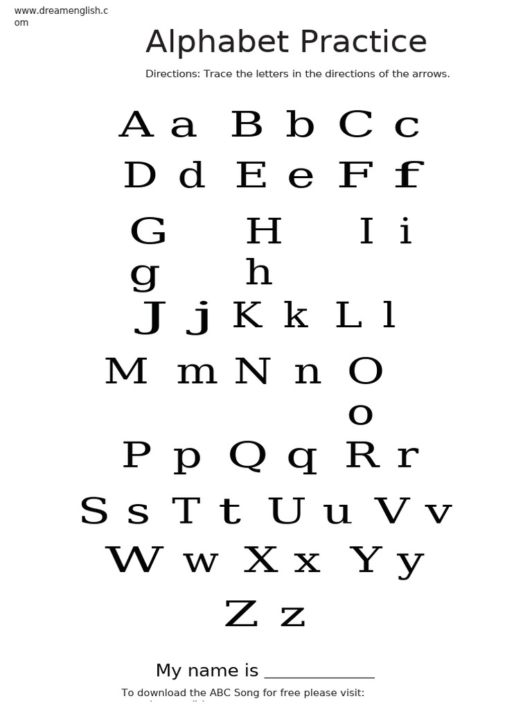 ABC Practice Arrows | PDF