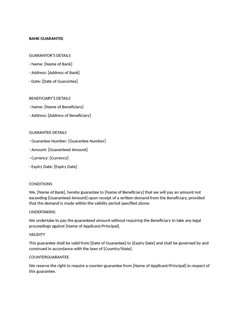 Bank Guarantee | PDF