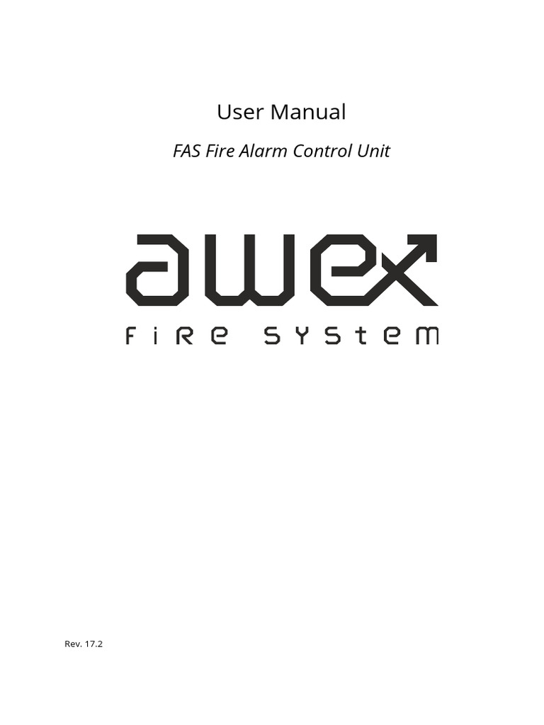 FAS Fire Alarm Control Unit Manual | PDF | Power Supply | Electronics