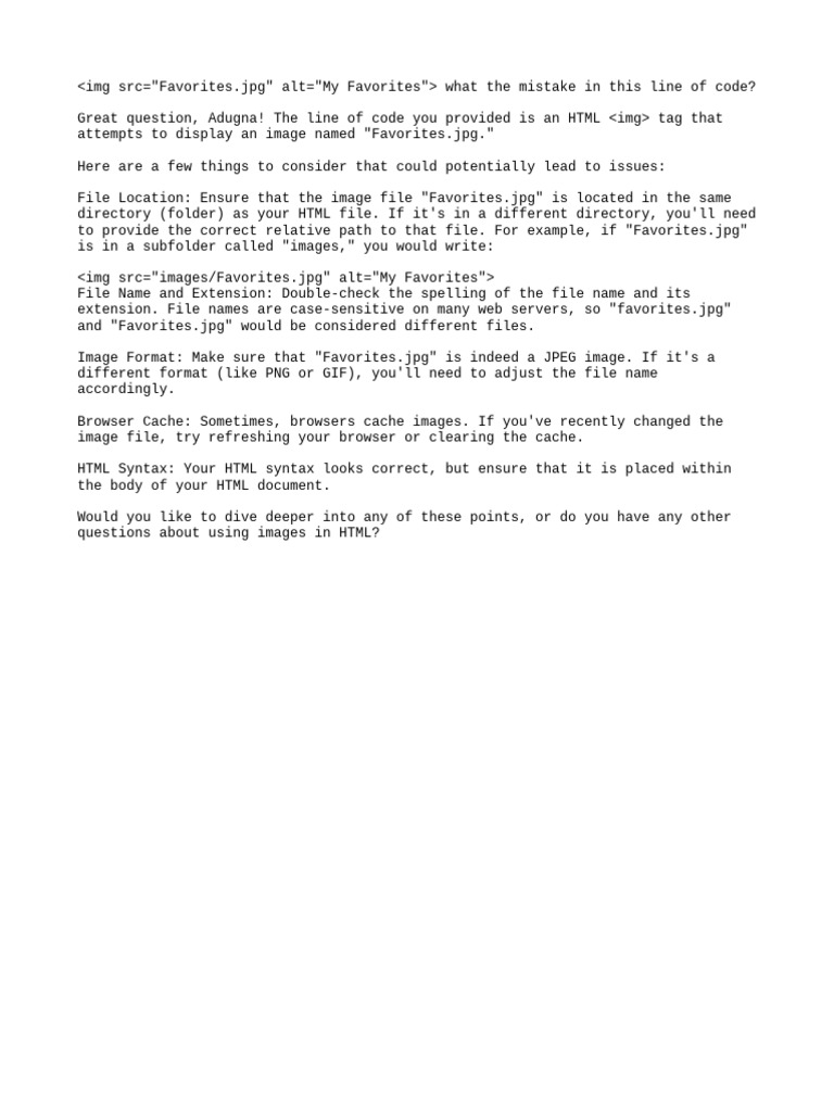 HTML Mistake Correction | PDF