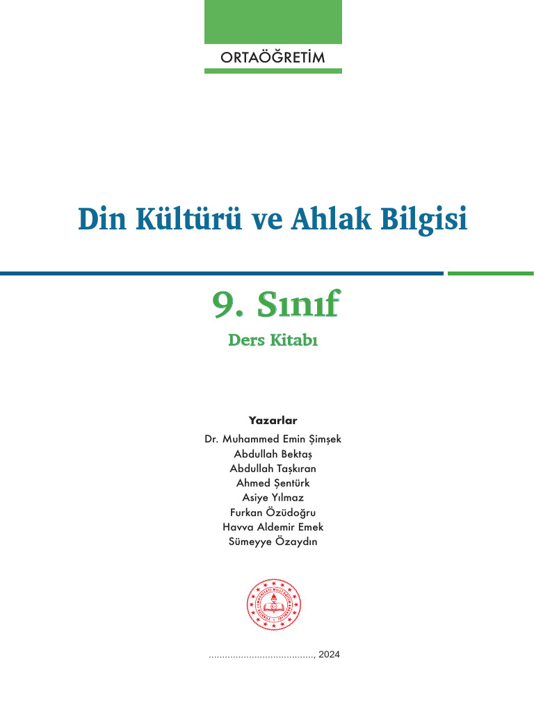 Din Kulturu Ve Ahlak Bilgisi 9 | PDF