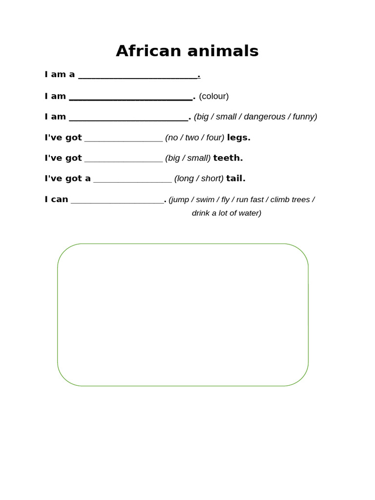 Fun Facts About African Animals | PDF