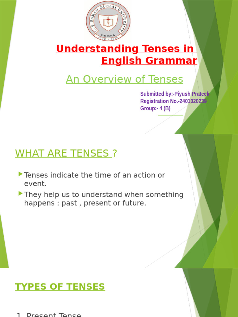Understanding Tenses in English Grammar: An Overview of Tenses | PDF