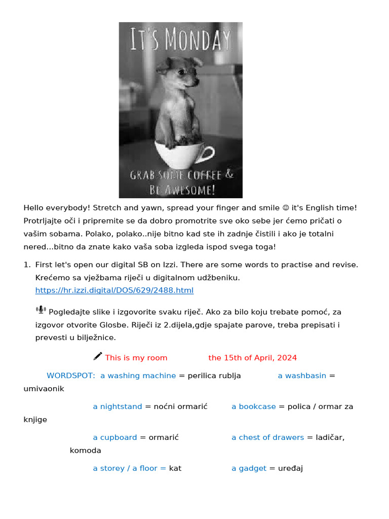 Prepositions of Place in Rooms | PDF | Home | Interior Design