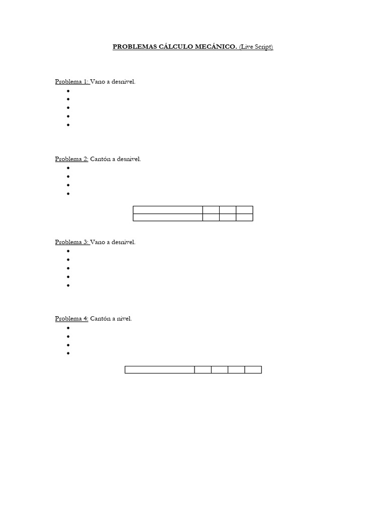 Lista Problemas. Cálculo Mecánico (Vano y Cantón) | PDF