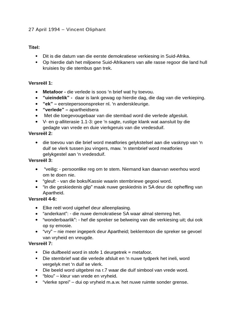 27 April 1994 Gedig Notas | PDF