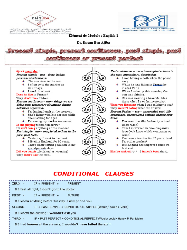 Tenses_and_Conditionals | PDF