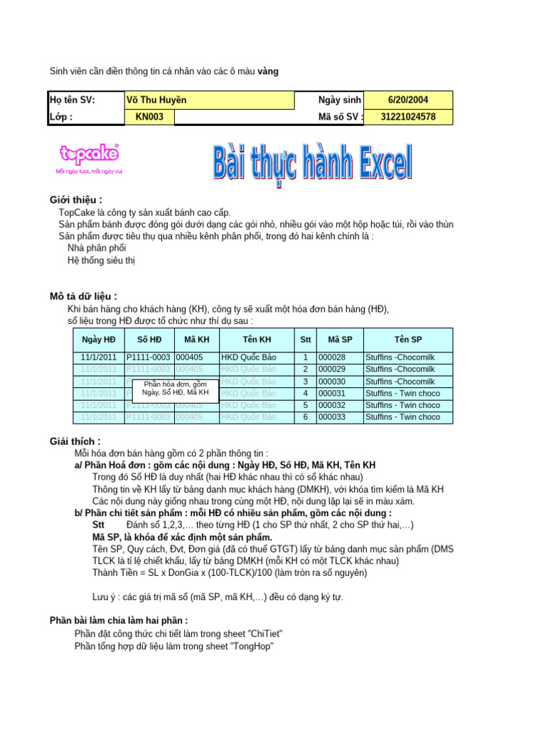 BT-Excel XN Banh | PDF