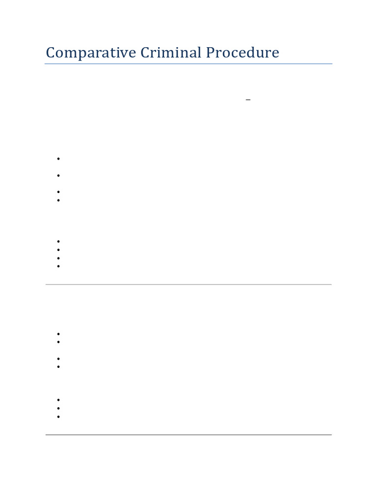 Comparative Criminal Procedure | PDF | Prosecutor | Arrest