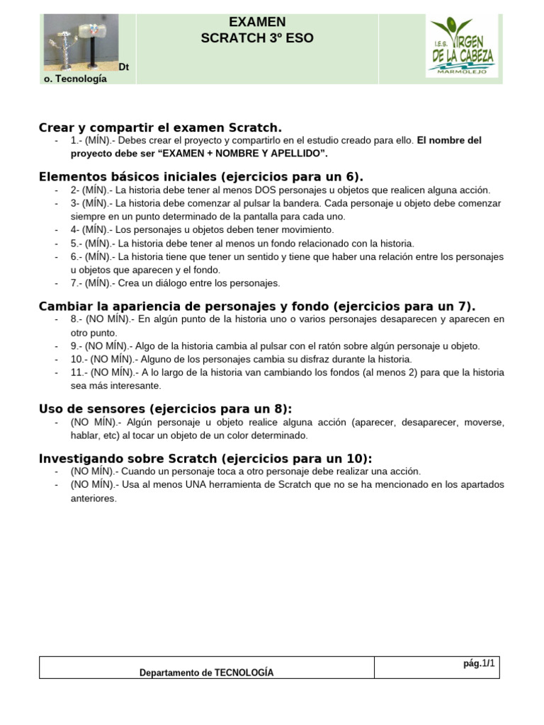 Examen Scratch | PDF