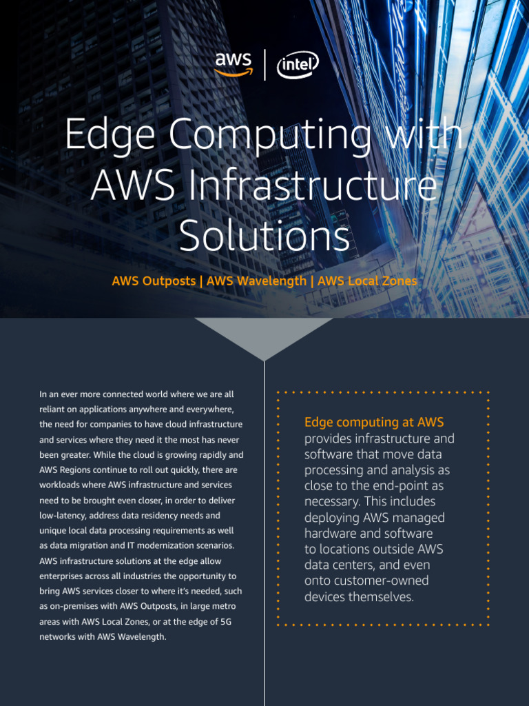 AWS Infrastructure Solution Brief | PDF | Cloud Computing | Amazon Web ...