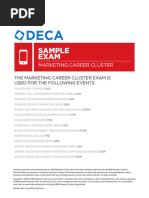 Deca Sample Exam | PDF | Insurance | Marketing