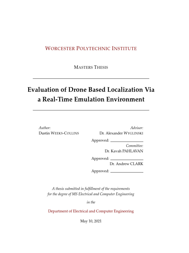 Evaluation of Drone Based Localization Via An Emulation Enviroment v10 ...