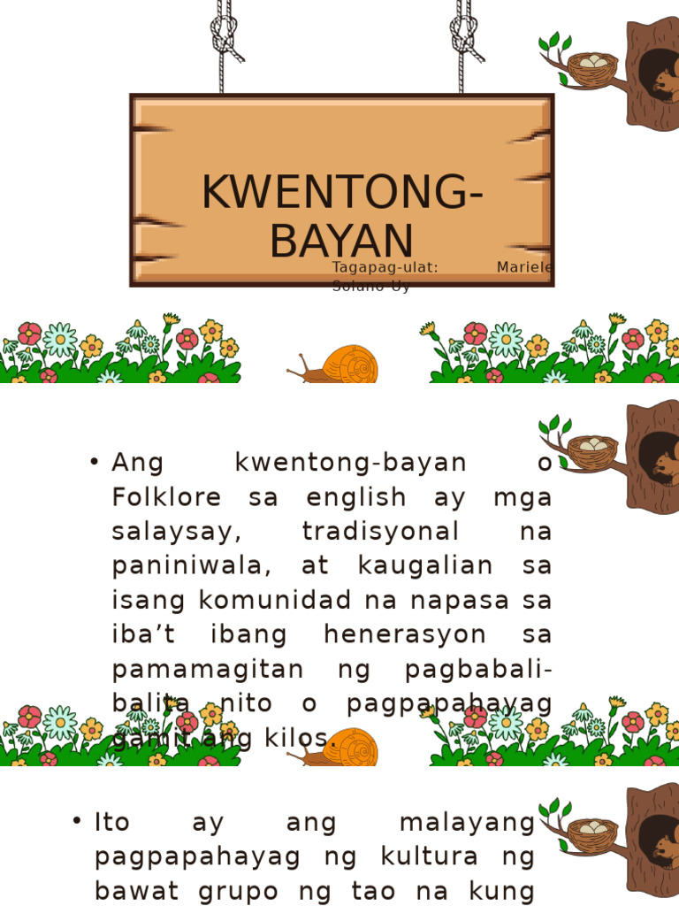 Kwentong Bayan | PDF