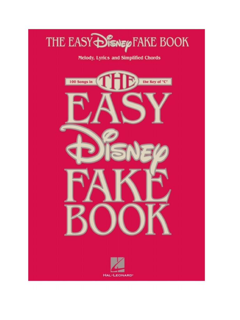 The Easy Disney Fake Book | PDF