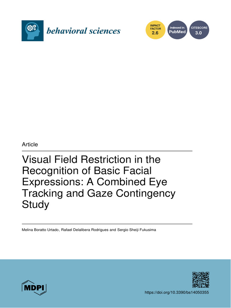 Visual Field Restriction in The Recognition of Basic Facial Expressions ...