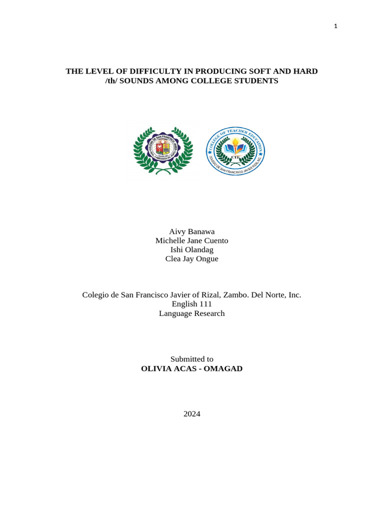Language Research Revised 1 | PDF | Second Language Acquisition ...