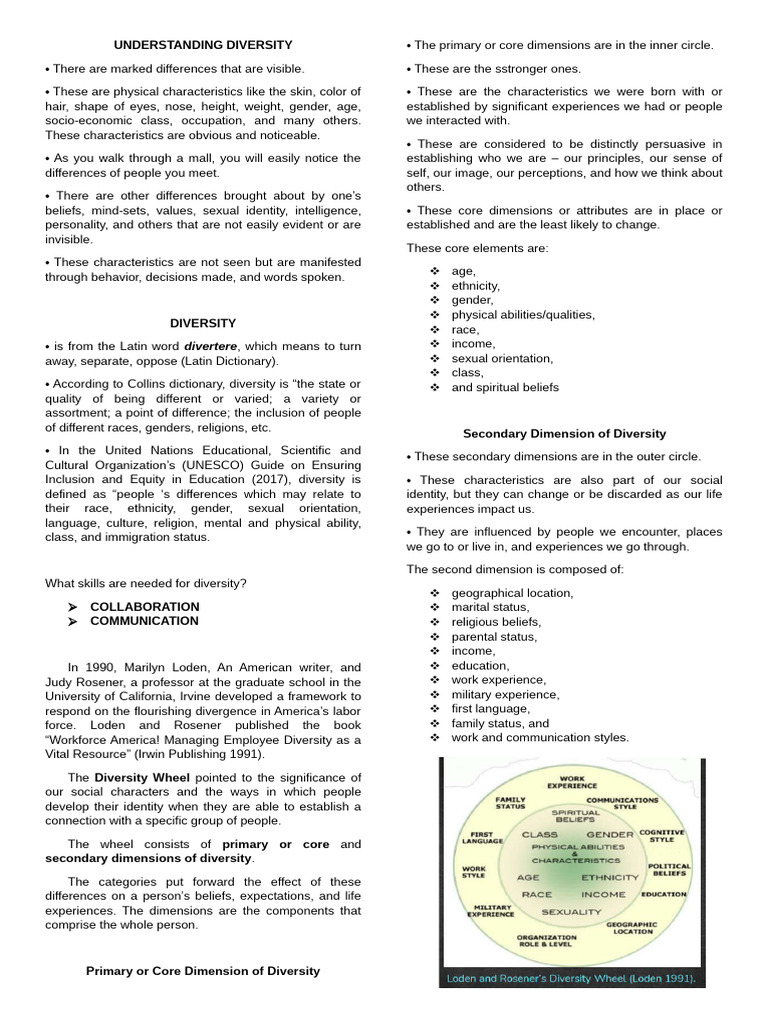 Understanding Diversity and Inclusion | PDF | Differentiated Instruction | Disability