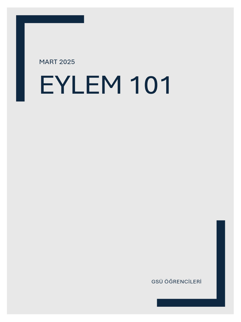 Eylem 101 | PDF