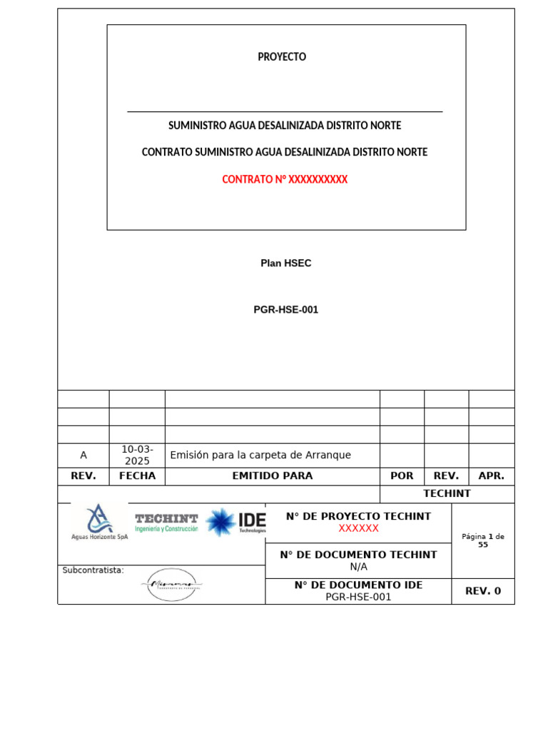 PROGRAMA HSEC | PDF | Seguridad y salud ocupacional | Valores