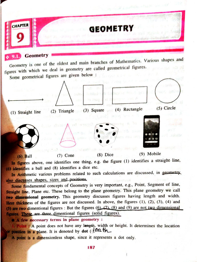 Class V Chap-9 Geometry | PDF