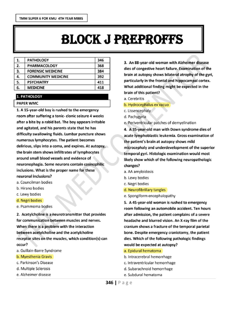 25a.block J Preproffs v1 Solved 9125 | PDF