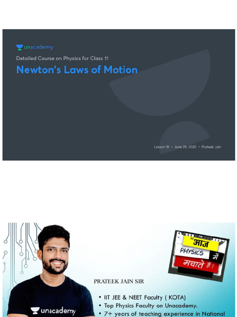 Newtons Laws of Motion With Anno | PDF