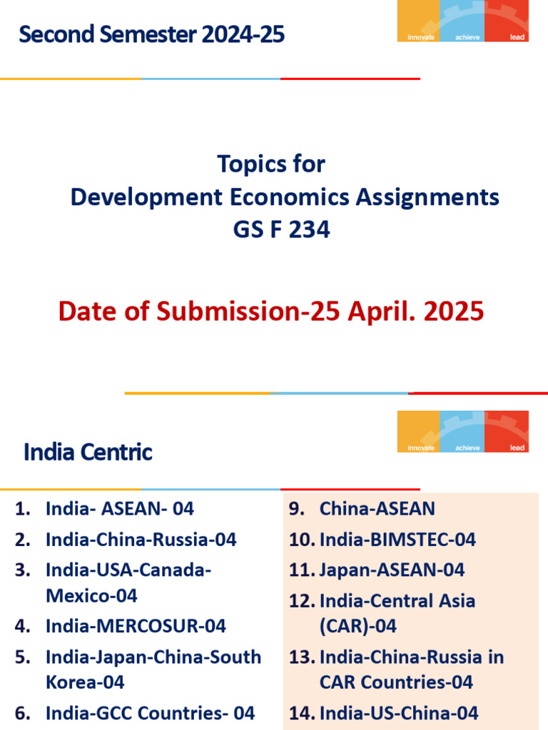 GS F 234 2nd Sem 2024-25 Class Assignment | PDF | Terms Of Trade ...