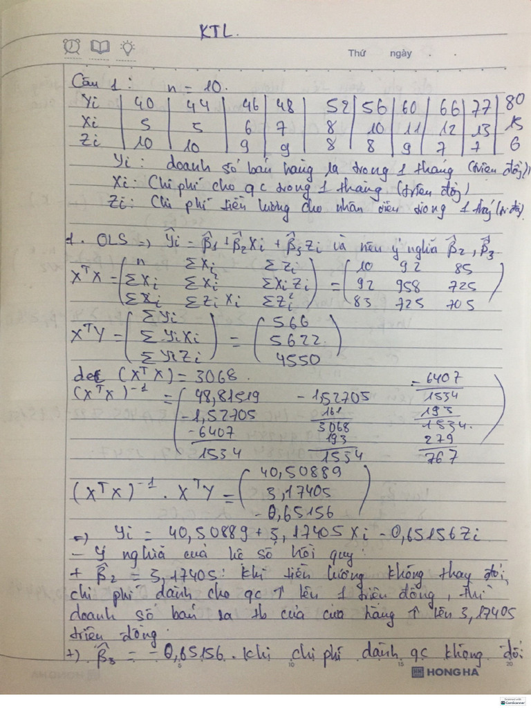 Bài tập KTL | PDF