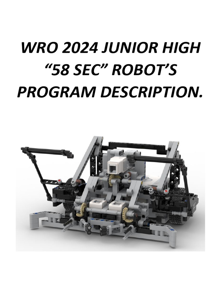 Program Description WRO 2024 JUNIOR | PDF | Rgb Color Model | Applied ...
