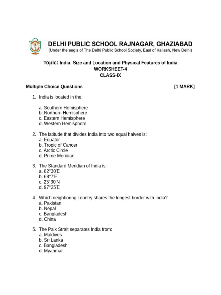 Physical Features of India Collage Guide | PDF | Himalayas | Earth Sciences