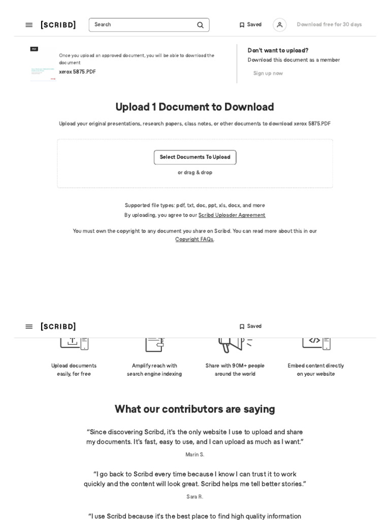 Upload A Document - Scribd | PDF | Scribd | Computing