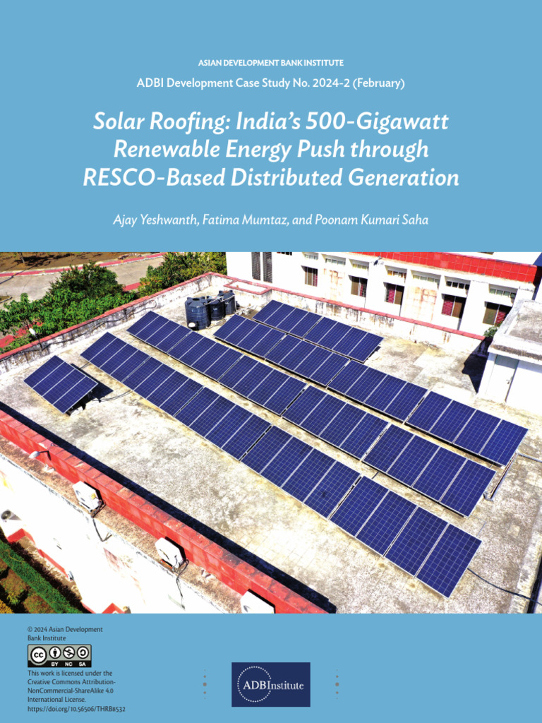 ADB Case Study On RESCO Based Solar Rooftop 1708108123 | PDF | Solar ...