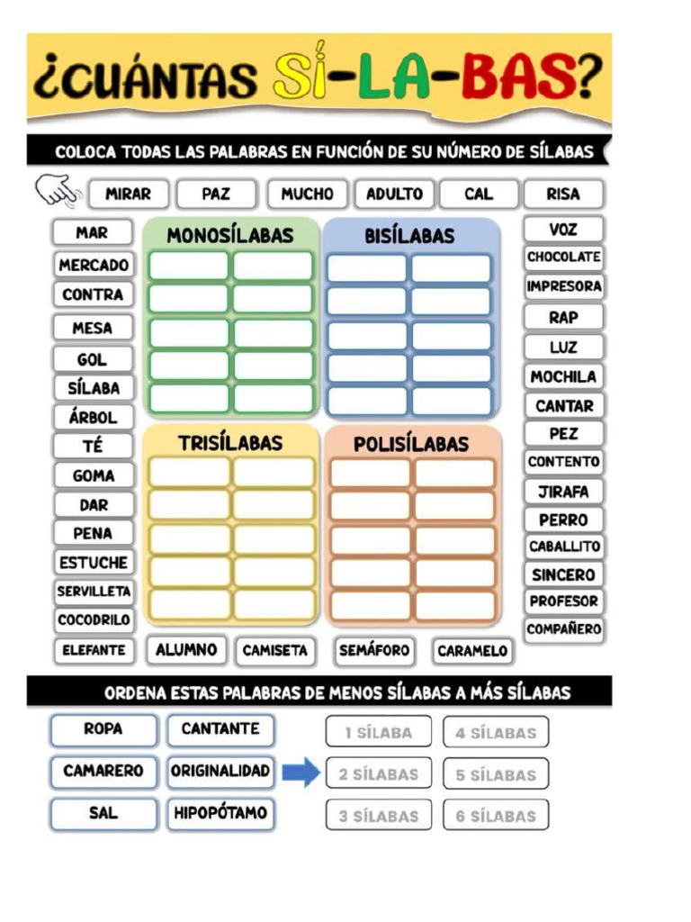 Silabas, Mono, Bisi Trici Poli | PDF