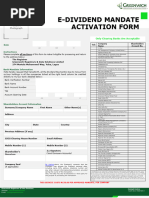 Meristem Registrars e Dividend Mandate Form | PDF | Investing | Corporations