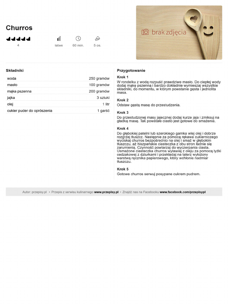 Churros - Przepisy.pl | PDF