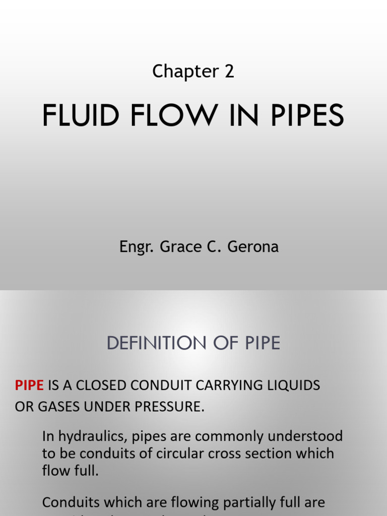 Laminar and Turbulent Flow in Pipes | PDF | Reynolds Number | Laminar Flow