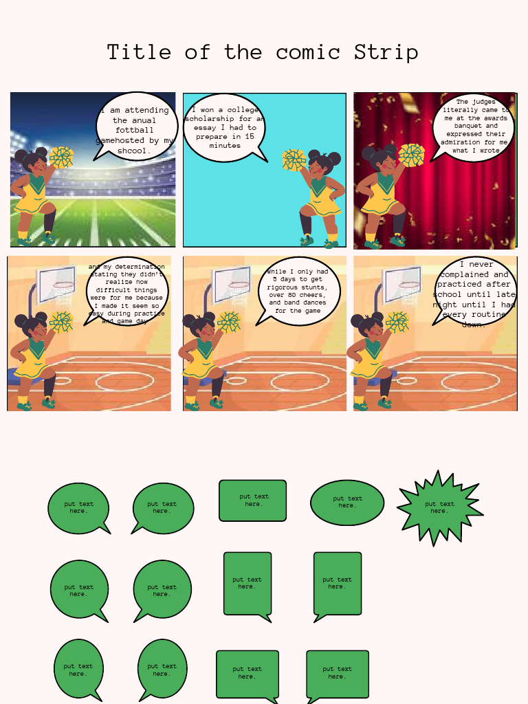 Blank 6 Panel Comic Strip | PDF