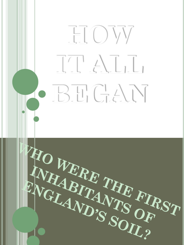 Origins of England's Inhabitants | PDF
