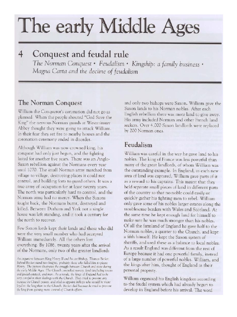 Chapter 4 Conquest and Feudal Rule | PDF