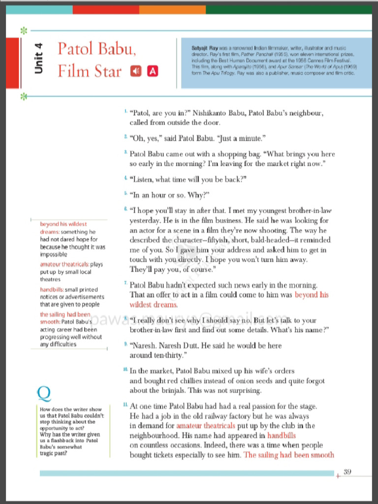 CH 4 - Patol Babu, Film Star (Book PDF | PDF