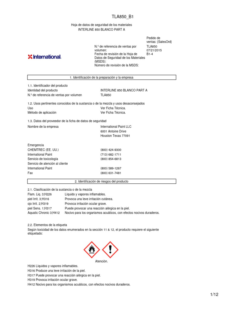 Interline 850 Parte A | PDF | Agua