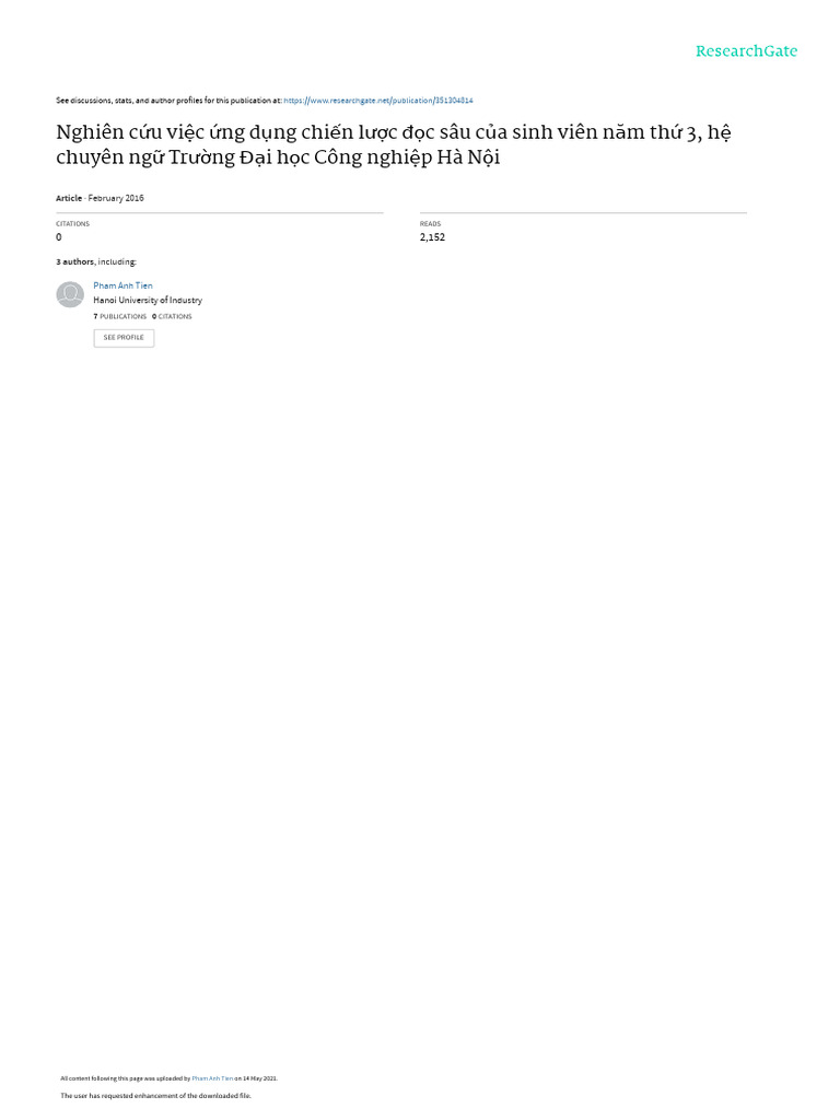 Bai Bao Pham Anh Tien TC KHCN So 32 | PDF