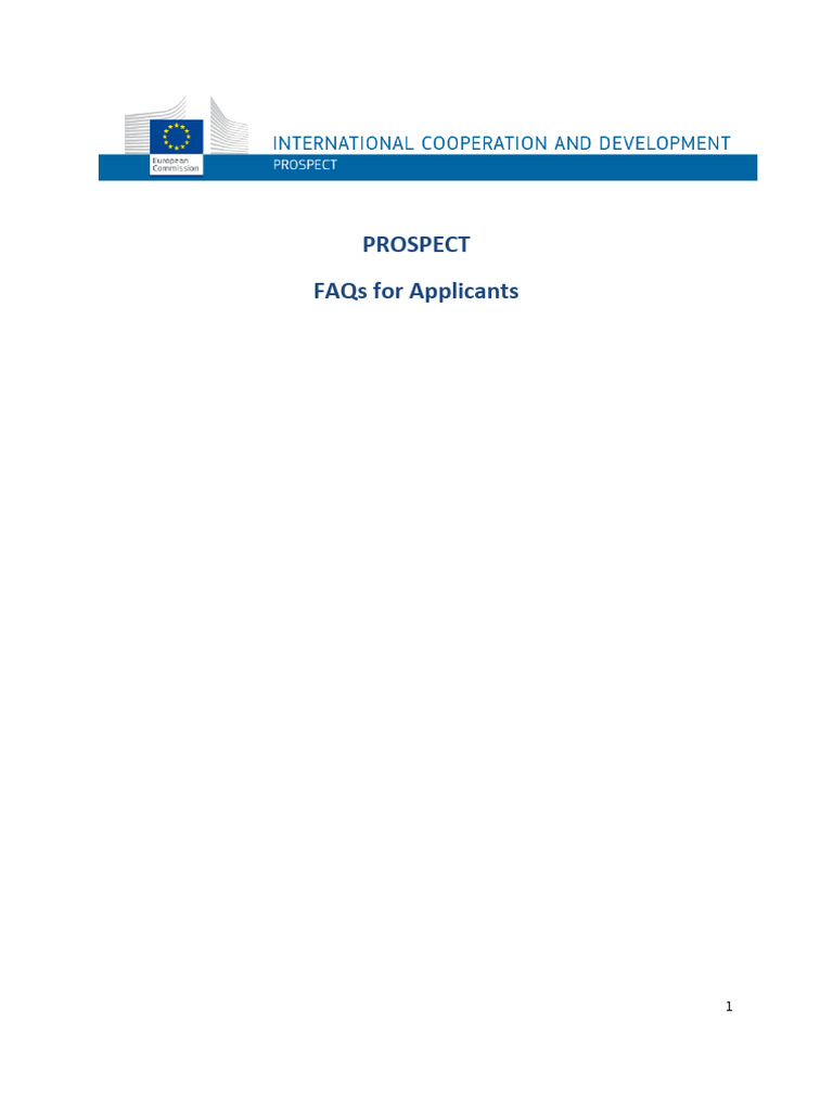 PROSPECT Application FAQs Guide | PDF | World Wide Web | Internet & Web