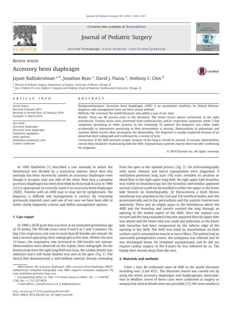 Accessory hemi diaphragm | PDF | Lung | Thorax