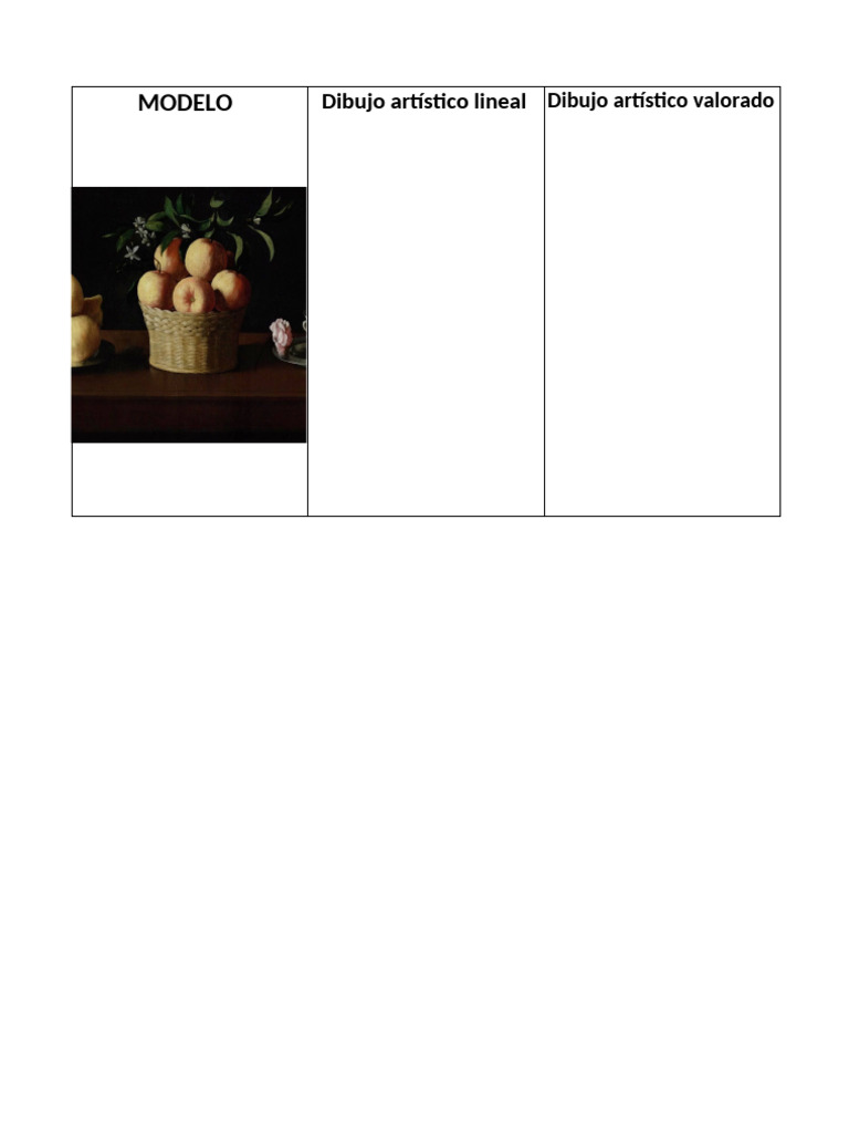 Modelo de Dibujo Artístico | PDF