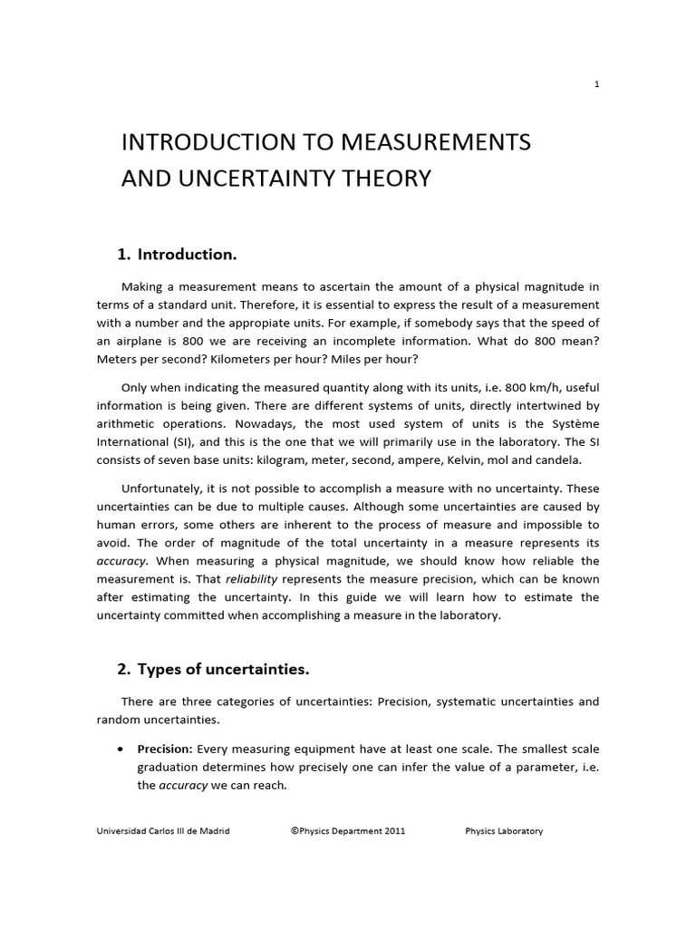 Guia 1 | PDF | Observational Error | Significant Figures