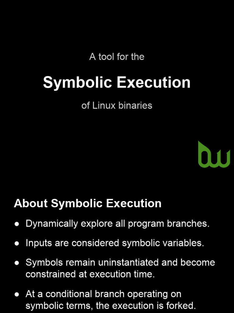 Symbolic Execution Tool for Linux Binaries | PDF | Computer Science ...