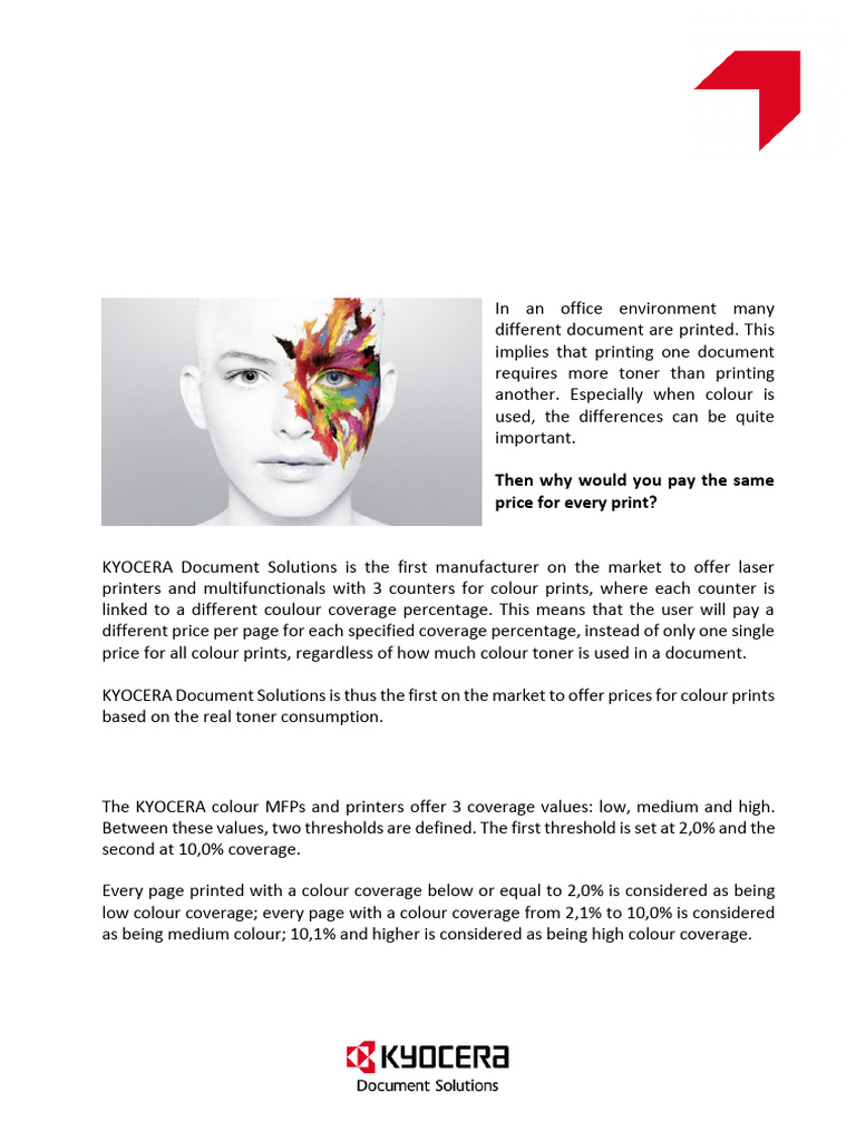 Kyocera's 3 Colour Counters Explained | PDF | Printer (Computing)