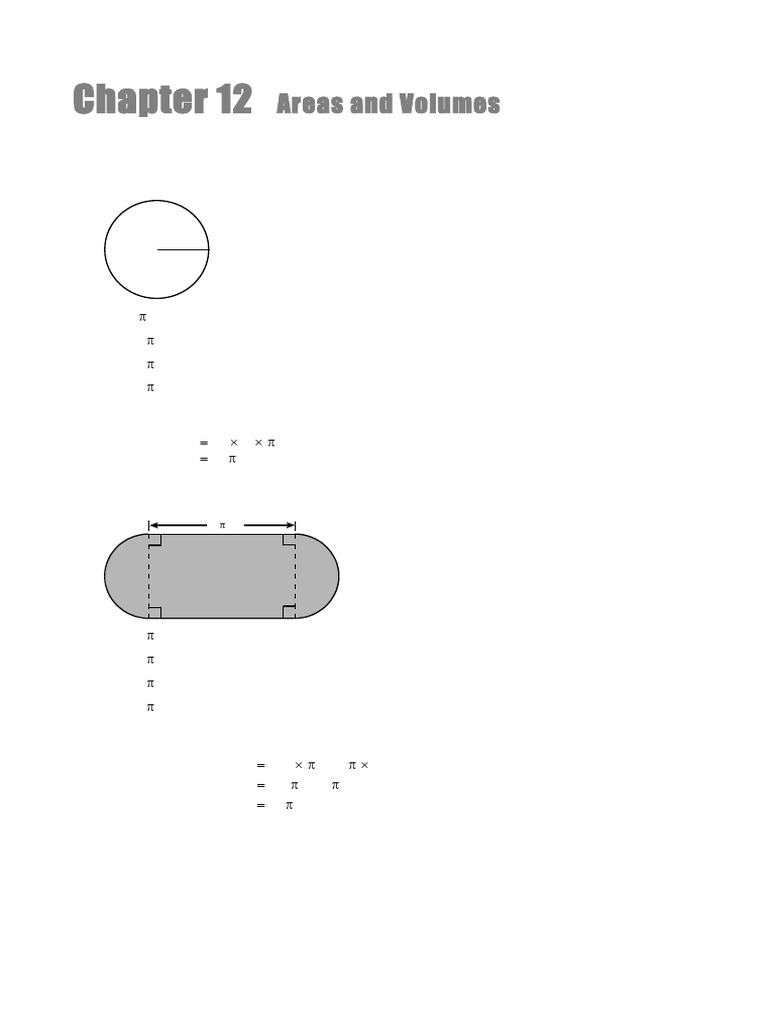 Areas and Volumes: MCQ Practice | PDF | Area | Circle